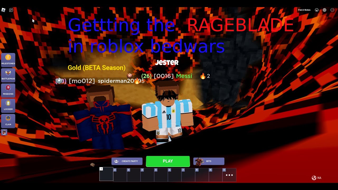 Getting the RAGEBLADE in Roblox Bedwars! - YouTube