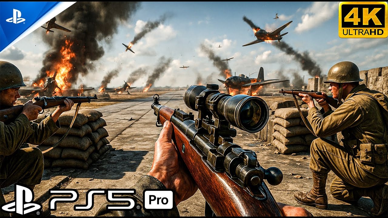 DESTROYING NAZI MILITARY AIRSPACE (PS5) Realistic ULTRA Graphics ...