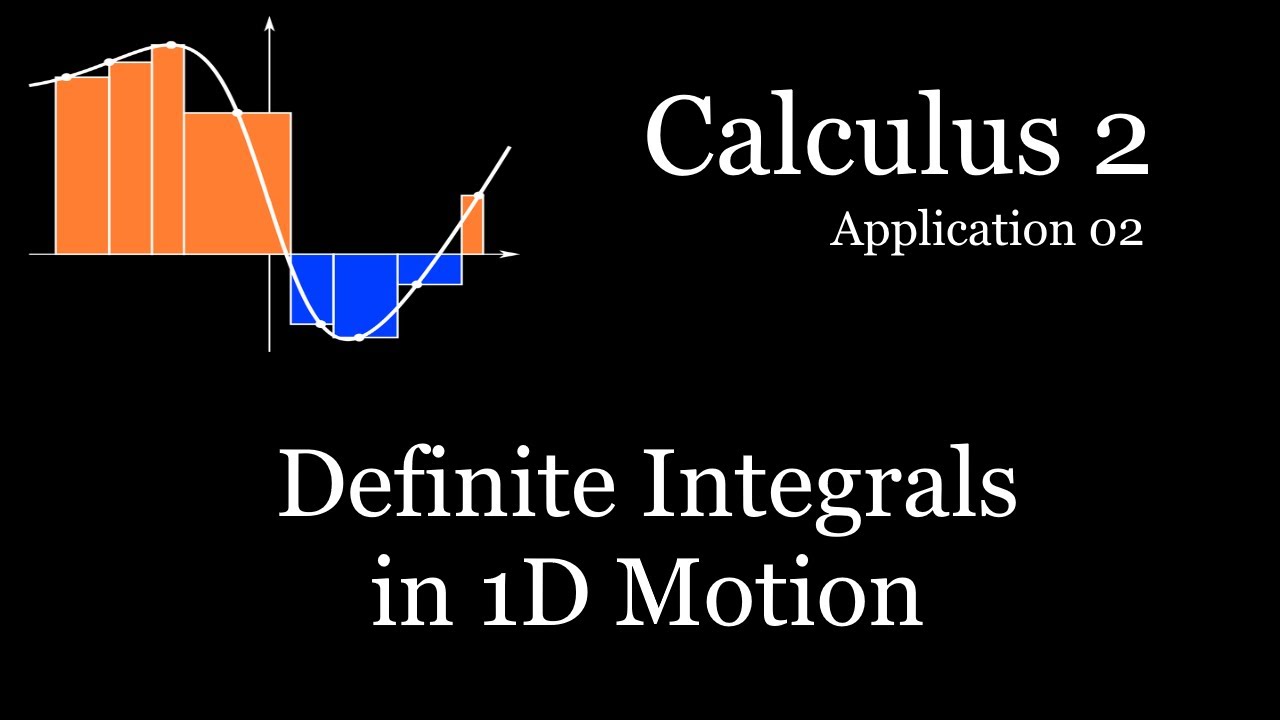 Calculus II - Application 02 - Definite Integrals in Kinematics (1D ...