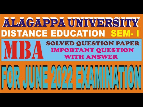 ALAGAPPA UNIVERSITY DD MBA JUNE EXAM TIPS, ORGANISATIONAL BEHAVIOUR ...