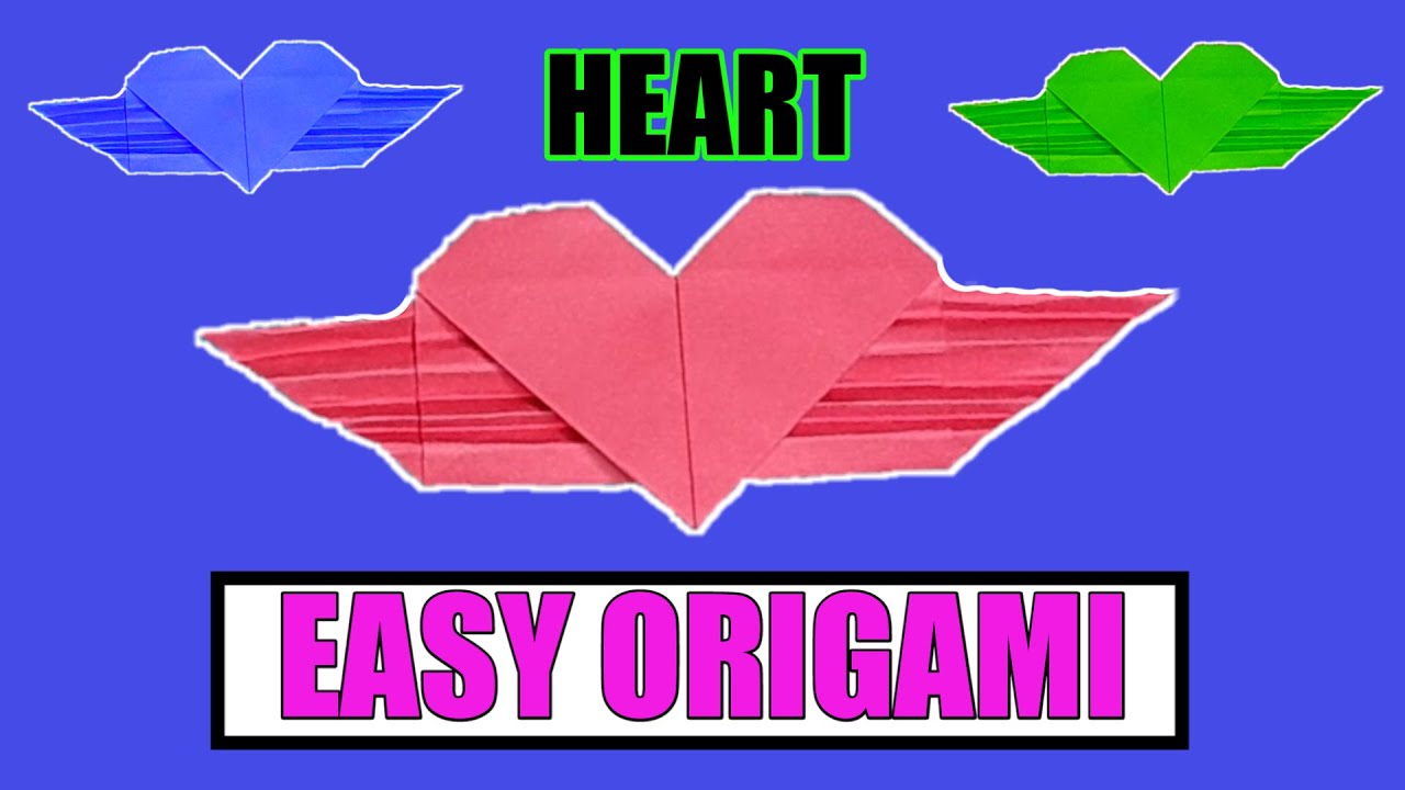 How to make Origami Heart ( Origami Hati ) Gampang Membuatnya!!! - YouTube