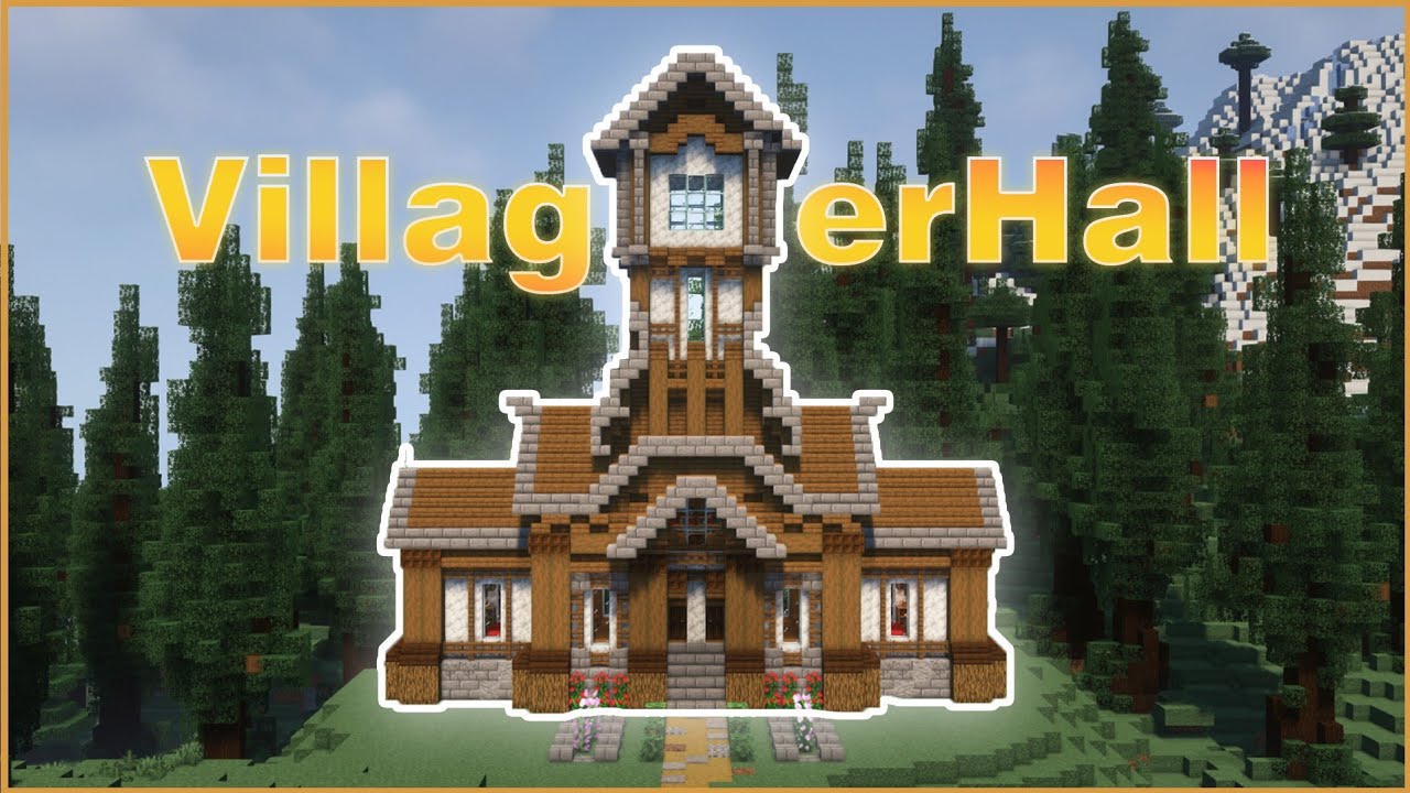 Minecraft Villager Hall | Tutorial - YouTube