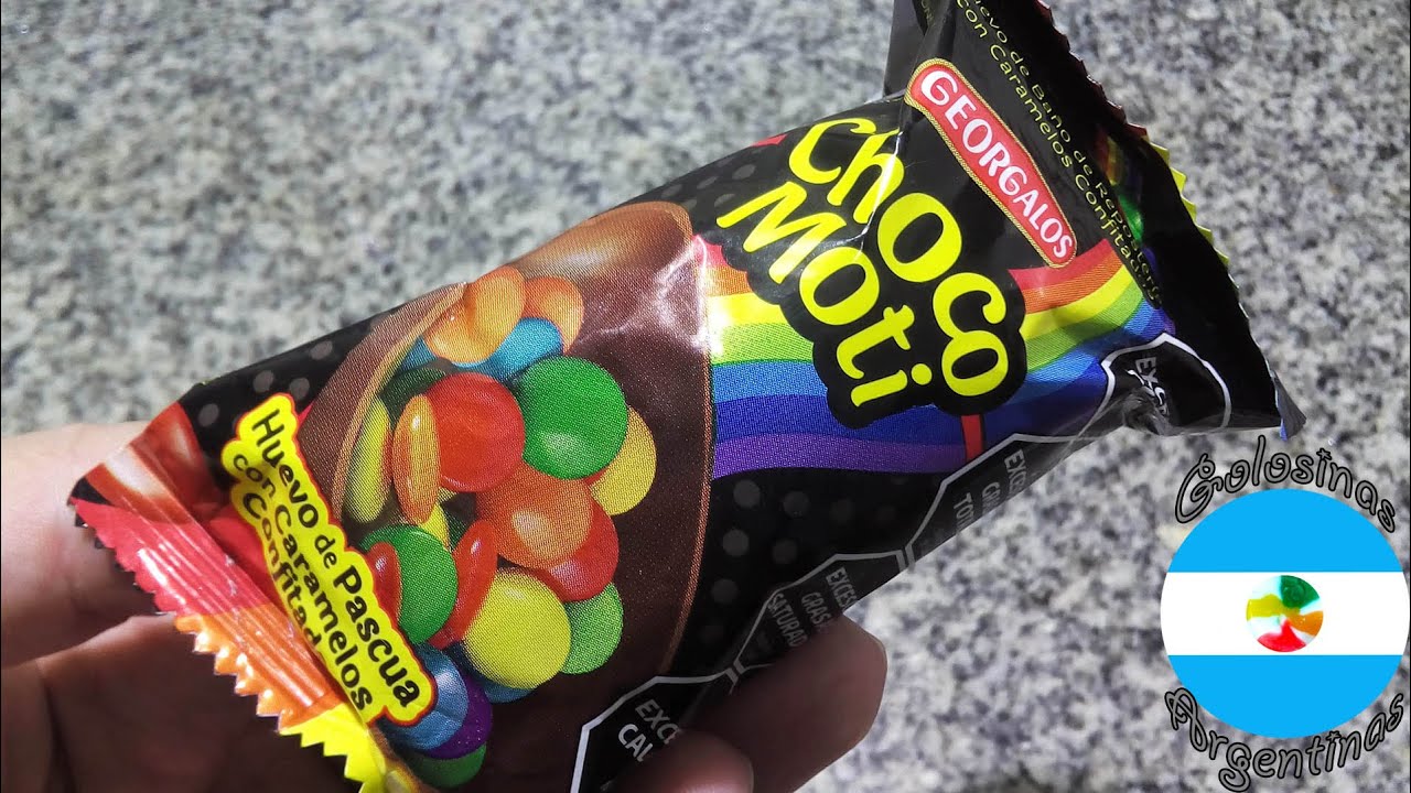 ChocoMoti Huevito sabor Chocolate con Caramelos Confitados - Huevo de Pascua Georgalos Choco ...