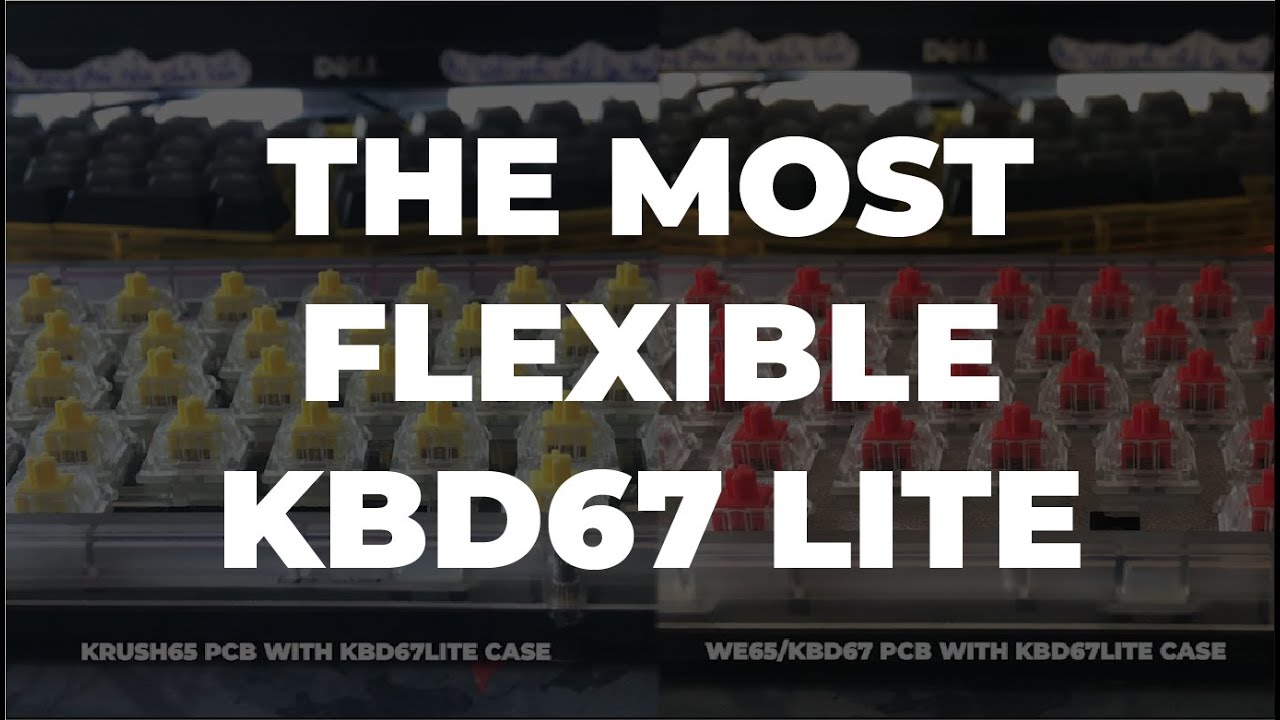 Krush65 B PCB | The most flexible Kbd67 lite - YouTube