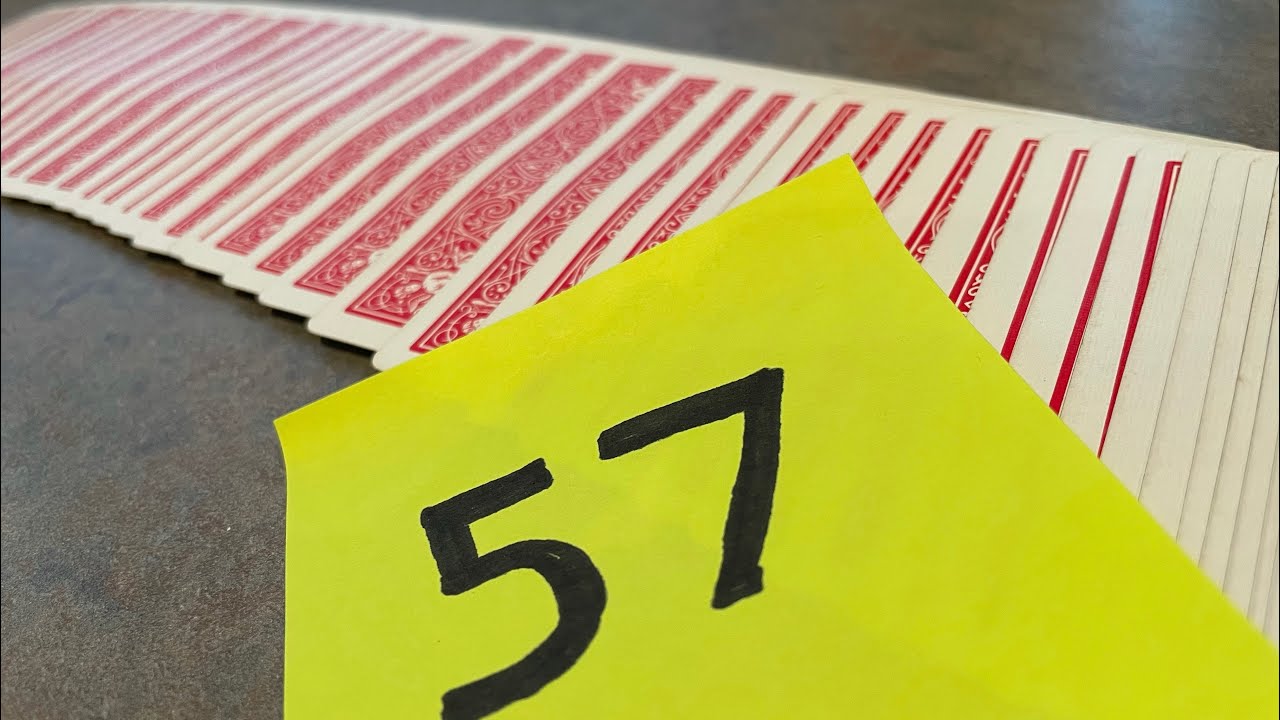 Random Number Card Trick Tuturial - YouTube