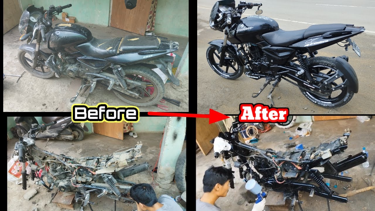 Pulsar 180 Model (2012) Spray paint and added Simple Modification ...