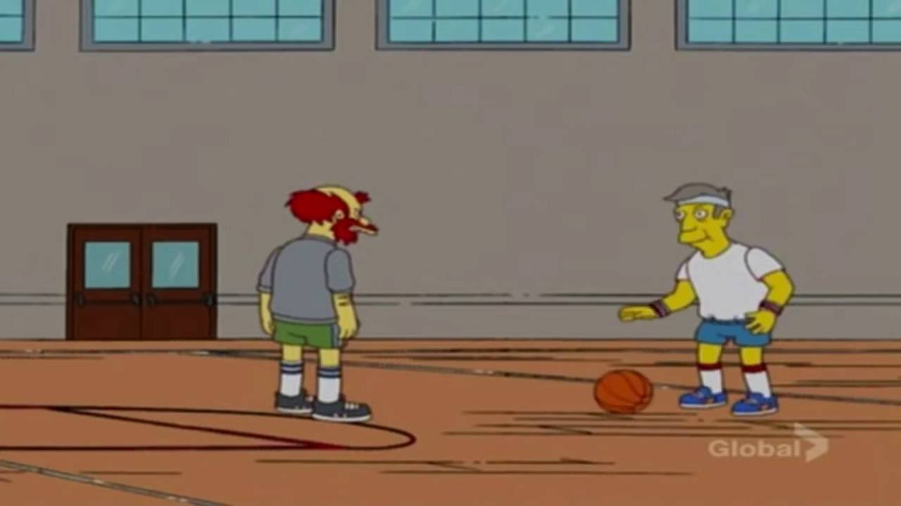 The Simpsons • How Not to Play Pickup Basketball - YouTube