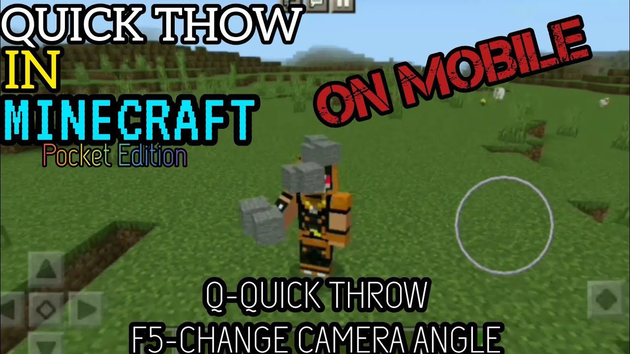 How to throw item one by one in Minecraft || Working Tricks #minecraft ...