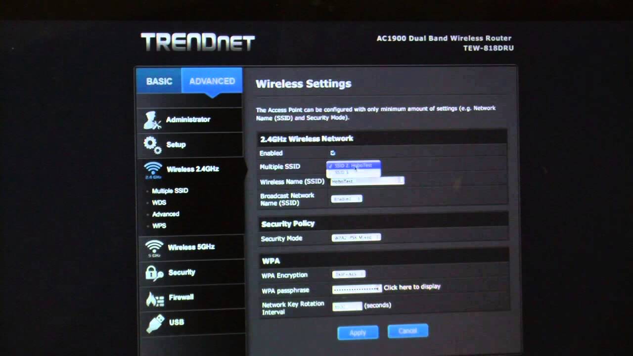 TRENDnet AC1900 Dual Band Wireless Router - YouTube