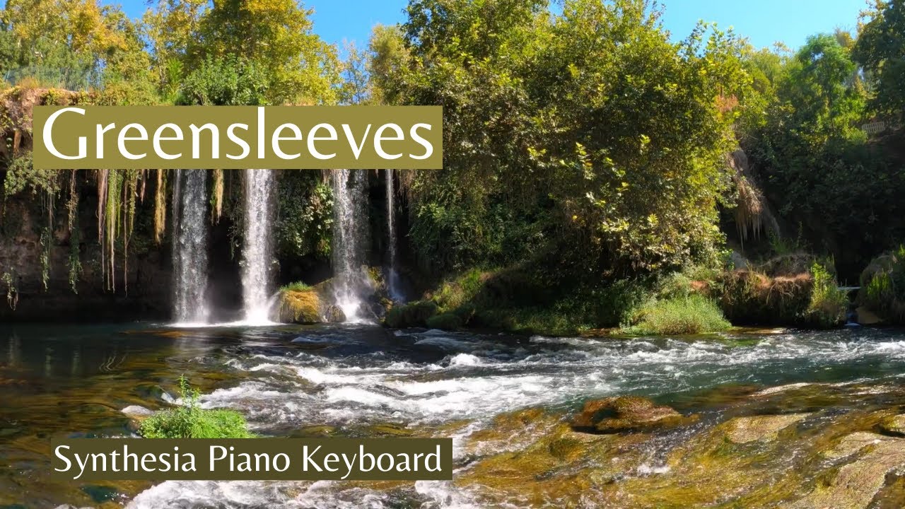 GREENSLEEVES * Synthesia Piano Keyboard - YouTube
