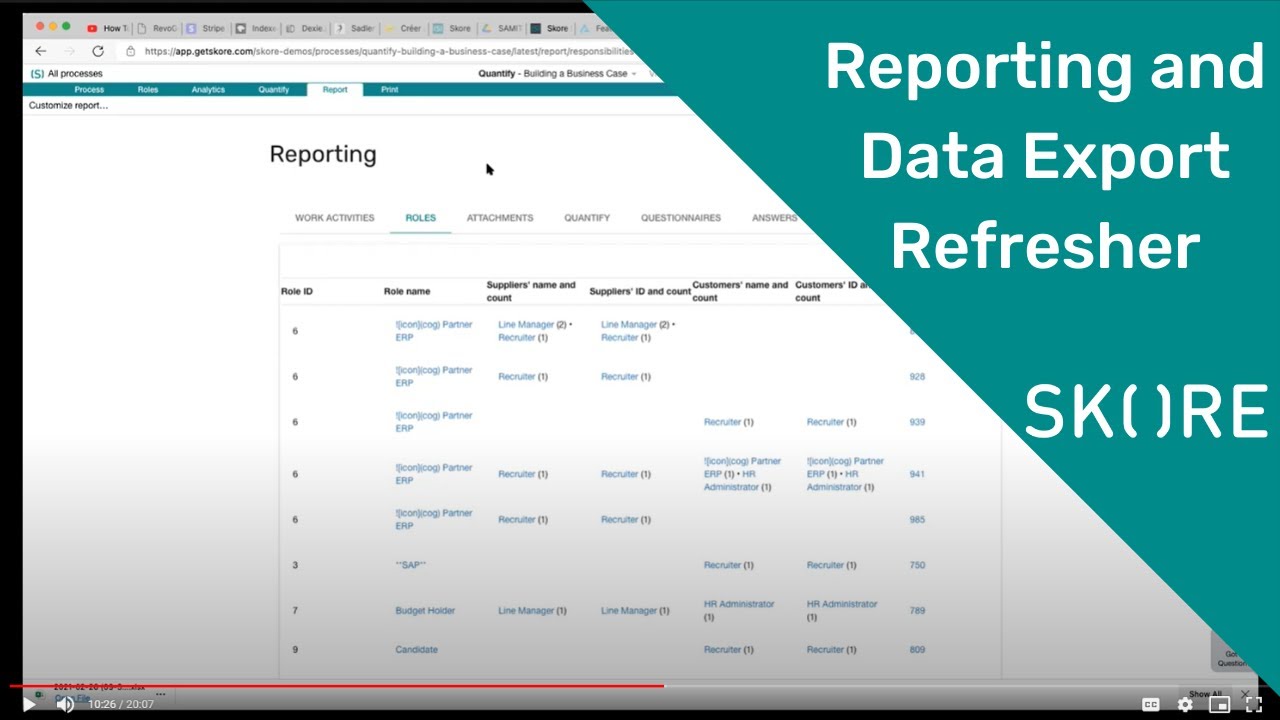 Process Mapping Reporting and Data Export Refresher - YouTube
