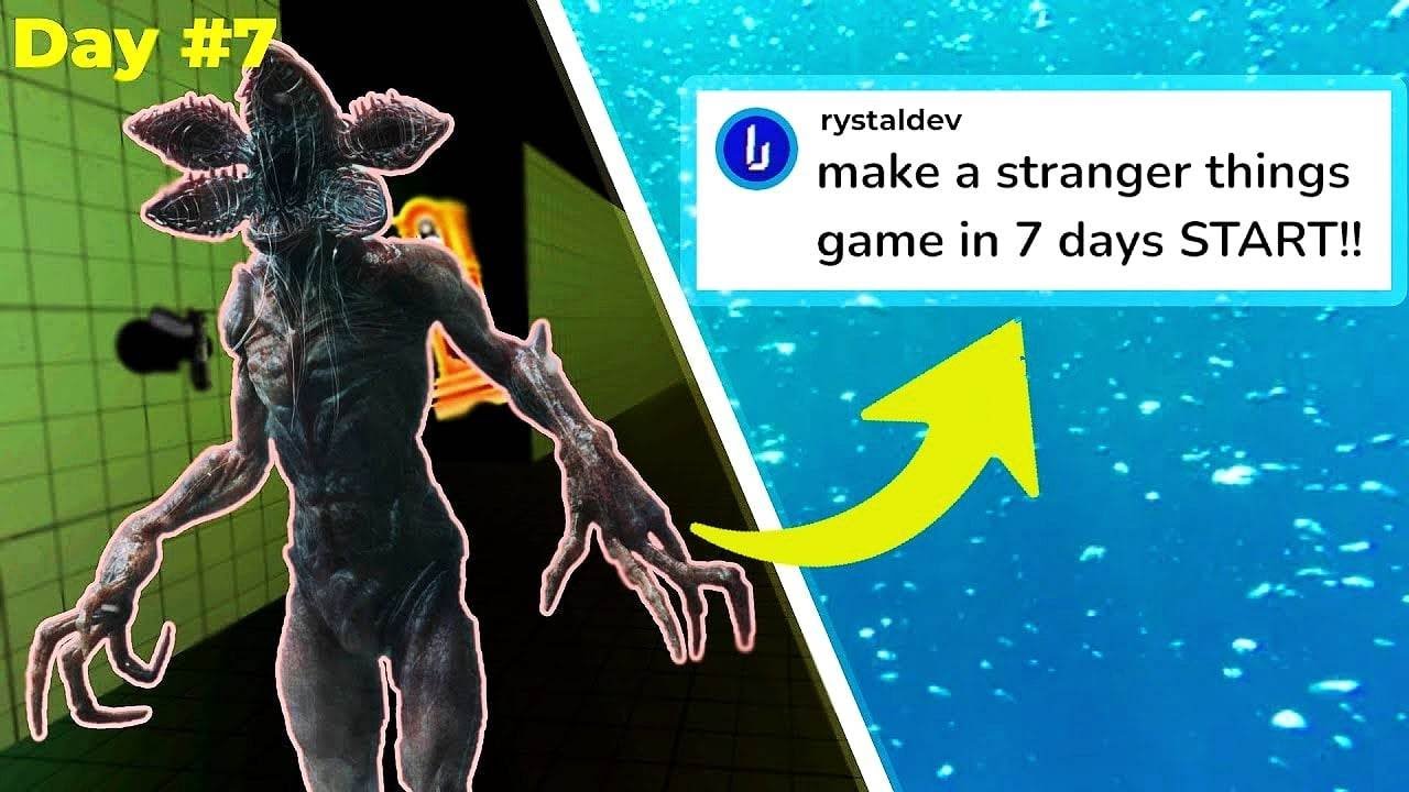 I made a STRANGER THINGS game in 7 DAYS!! - YouTube