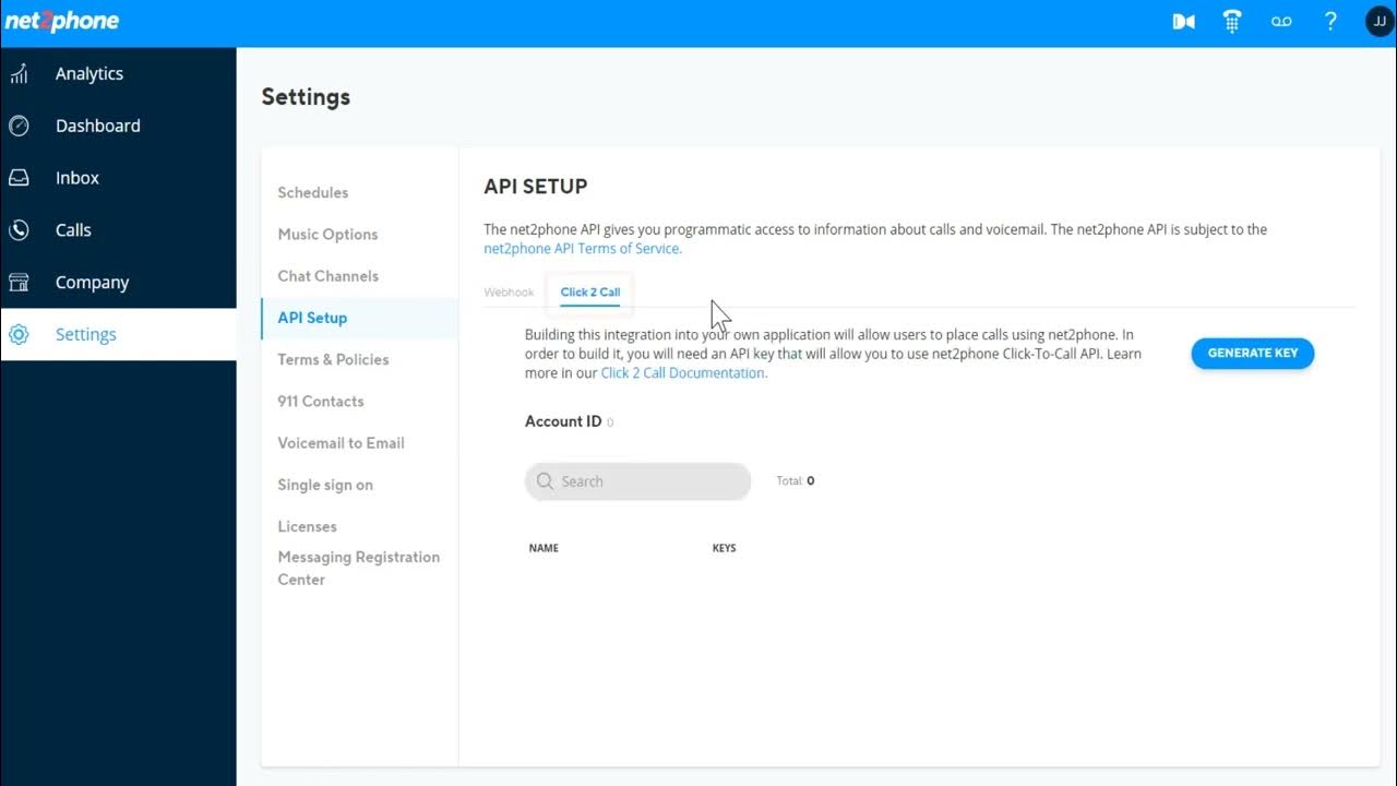 Net2Phone Admin Portal: API Setup - YouTube