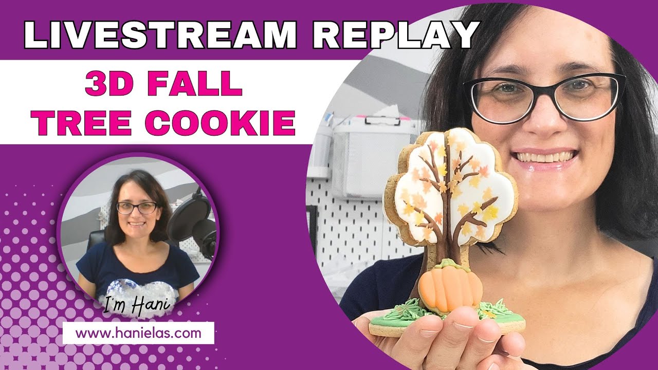 3D Fall Tree Cookies - Live Cookie Decorating |236| - YouTube