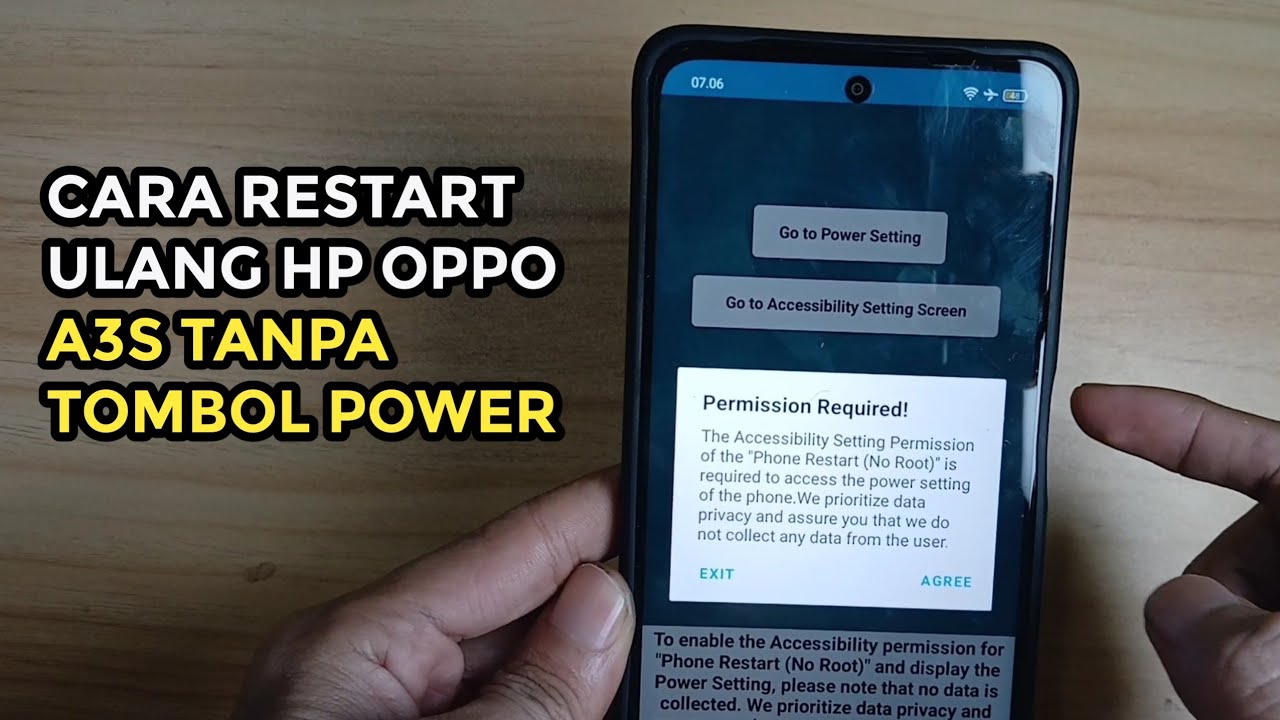Cara Restart Ulang Hp Oppo A3s Tanpa Tombol Power | Restart Hp Oppo ...