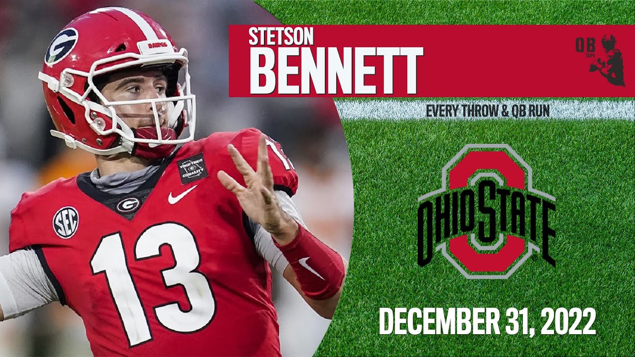 Stetson Bennett - Every Throw vs Ohio State - YouTube