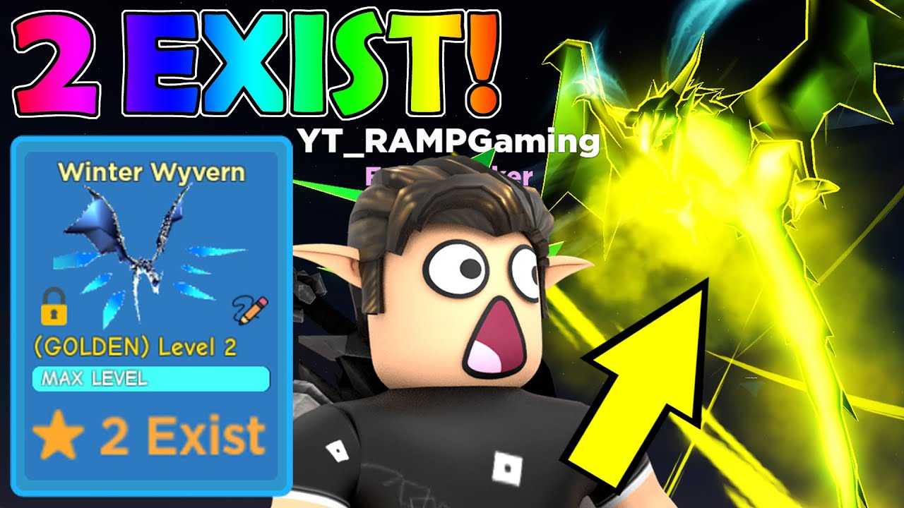 ONLY 2 EXIST! NEW WINTER WYVERN SECRET PET in Clicker Simulator (Roblox ...