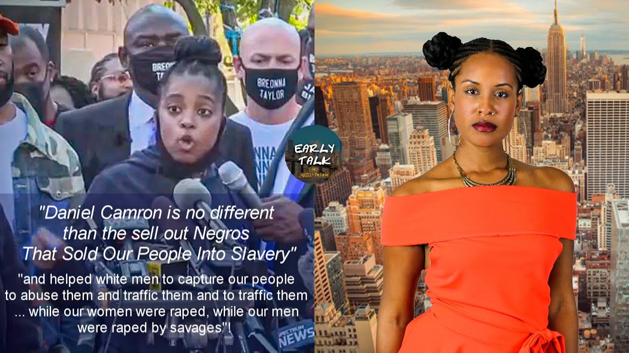 Tamika Mallory Full Speech On Daniel Cameron - YouTube