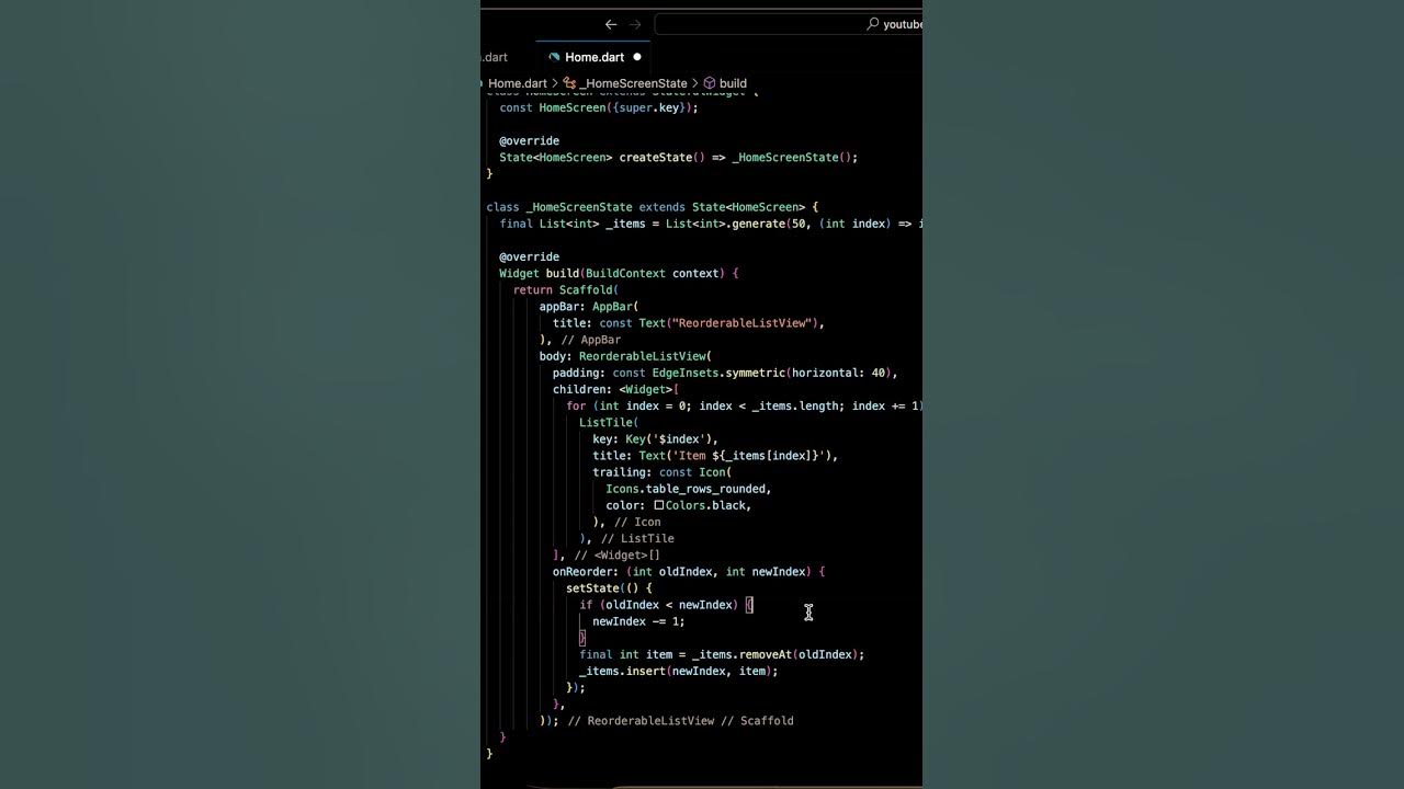 Reorderablelistview Flutter Flutterdev Apple Iphone Android Flutterio Coding Tutorial