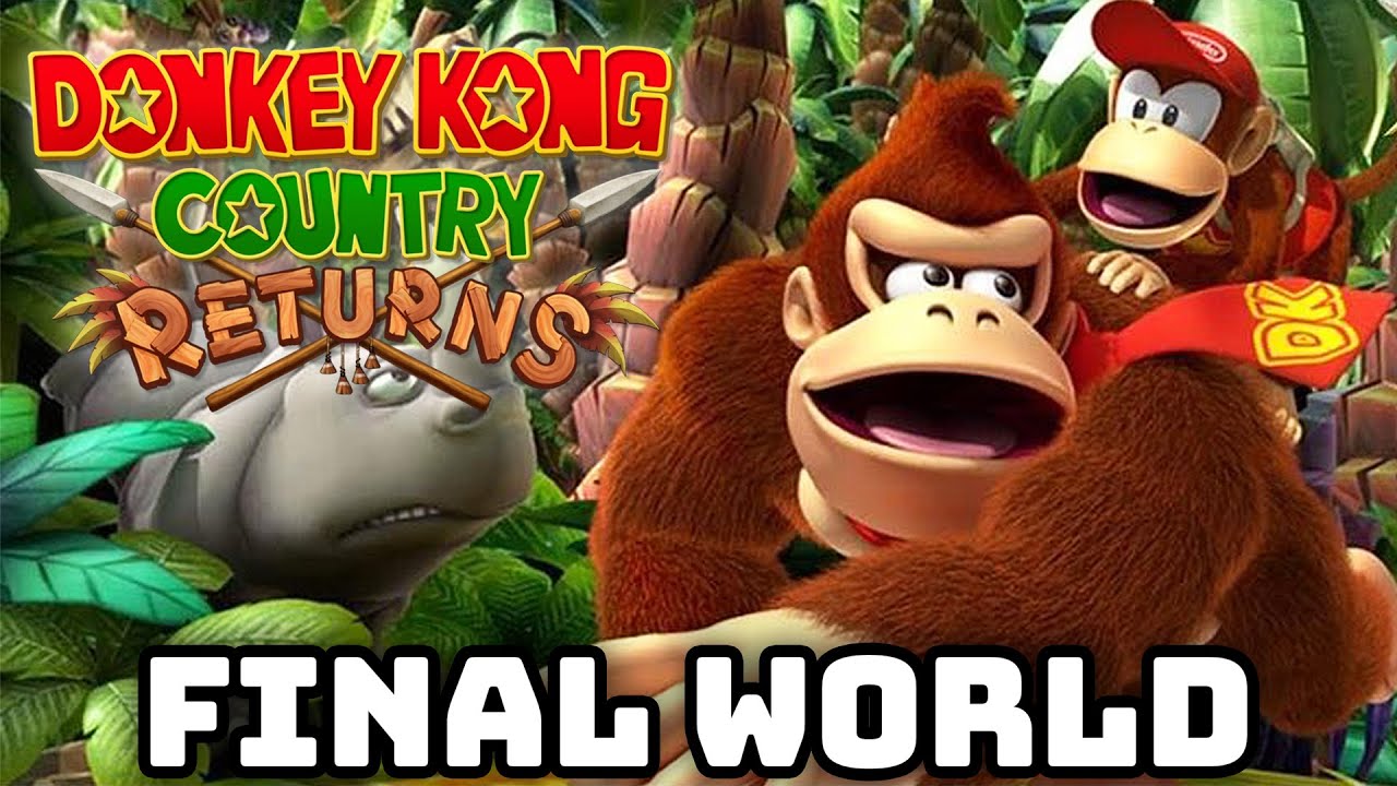 Donkey Kong Country Returns HD - Final World Walkthorugh [100%] (HD ...