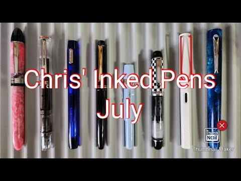 Chris' Inked Pens - July - YouTube