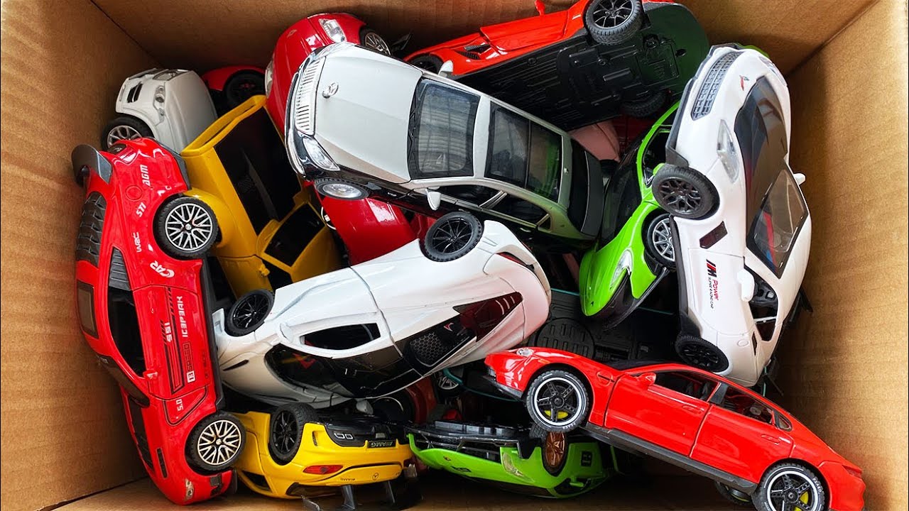 Big Box of diecast Cars , So modern toy Cars - YouTube