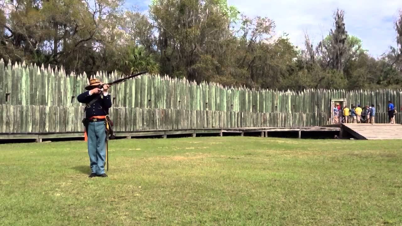 Musket shot demonstration - YouTube