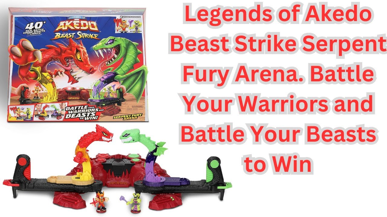 Legends of Akedo Beast Strike Serpent Fury Arena. Battle Your Warriors ...