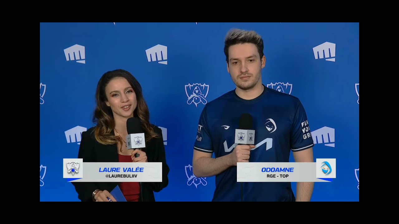 RGE ODOAMNE INTERVIEW AFTER BEATING C9, DAY 1, GAME 8, LOL WORLDS ...