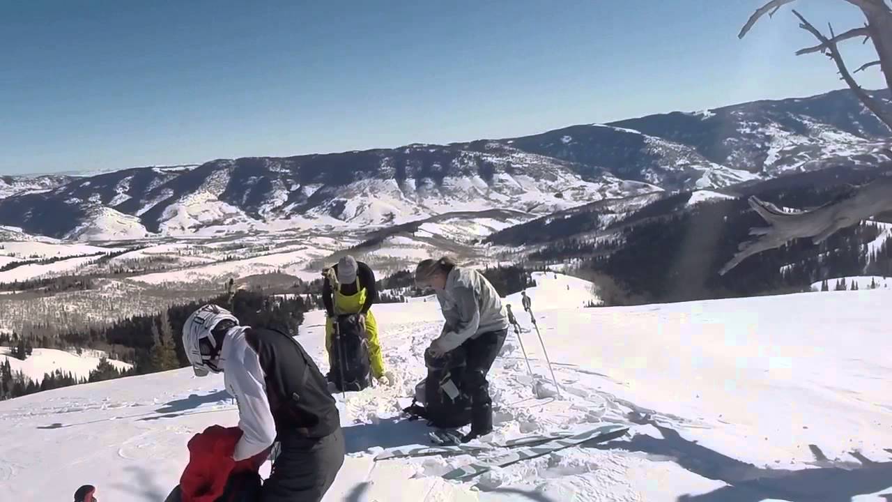 Bunchgrass yurt Logan Utah backcountry ski - YouTube