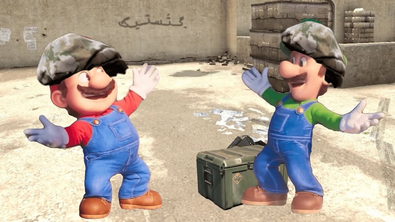 Mario Luigi in Counter Strike 2 CS 2 - 4 Sound Variations in 42 Seconds ...