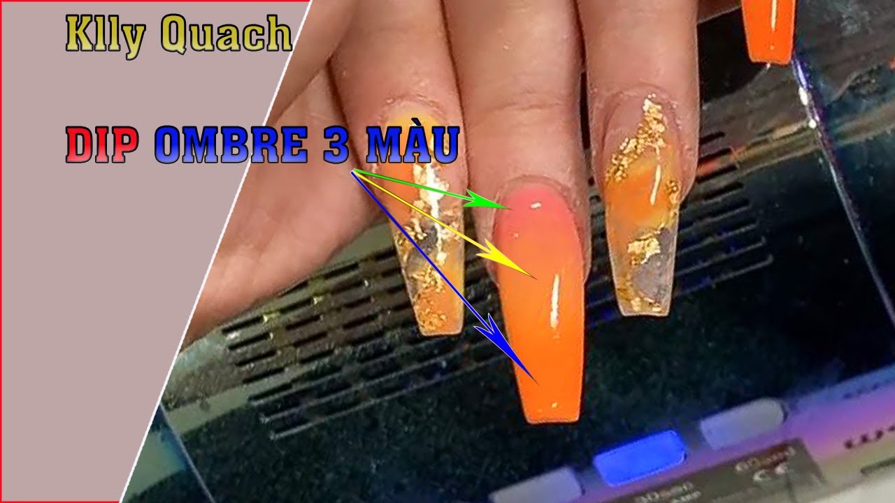 KELLY QUACH NAILS - NITRO NAILS | HƯỚNG DẪN DIP OMBRE 3 MÀU | NAIL 2021 ...