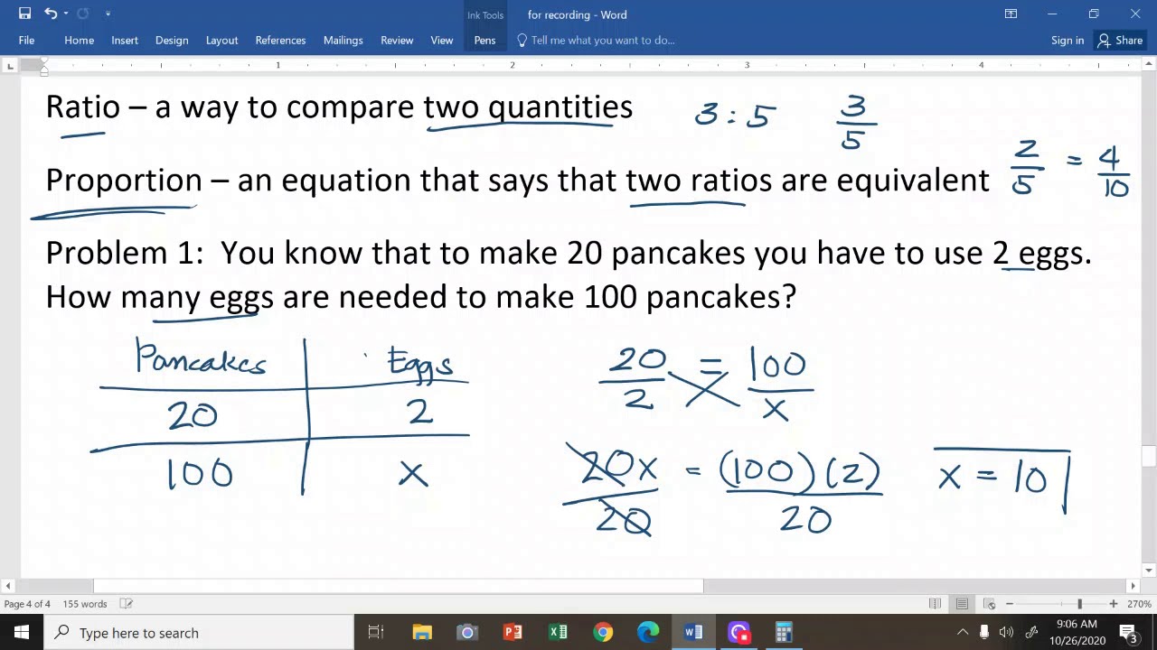 Solving ratio and proportion word problems (in Tagalog) - YouTube