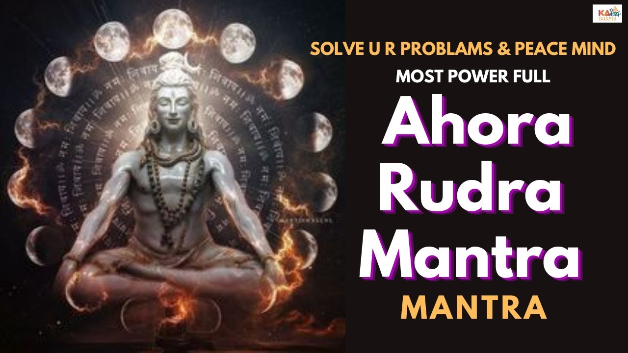 Ahora Rudra Mantra |Rudra Mantra 108 Times |Shiva Mantra| #devotional # ...
