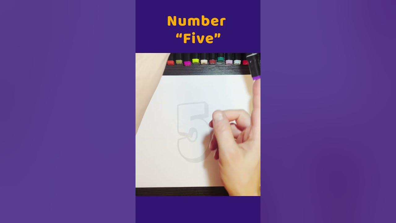 The number "5" | Draw numbers, children learn, numbers, draw, 1234 ...