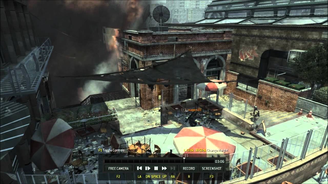 MW3 - ripped piece of cloth blocking reaper missile - YouTube