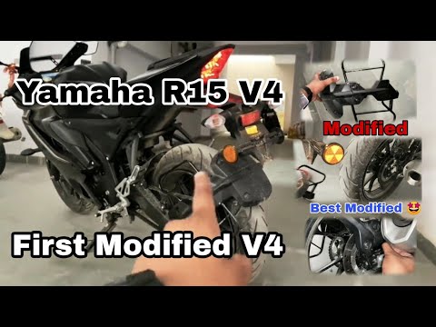 Yamaha R15 V4 Modified 🤩| First Modified V4 | First Modified Look - YouTube