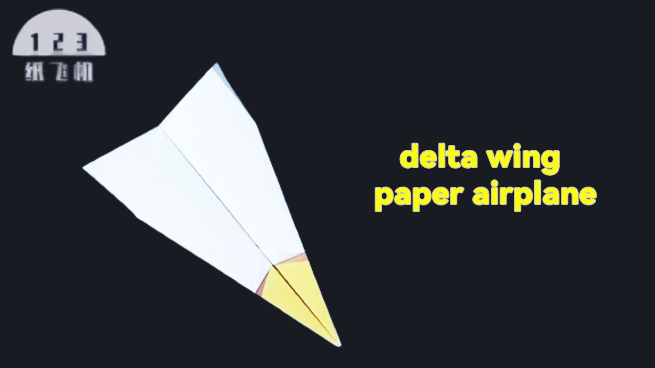 Tutorial on a delta-wing paper plane that can fly super far - YouTube