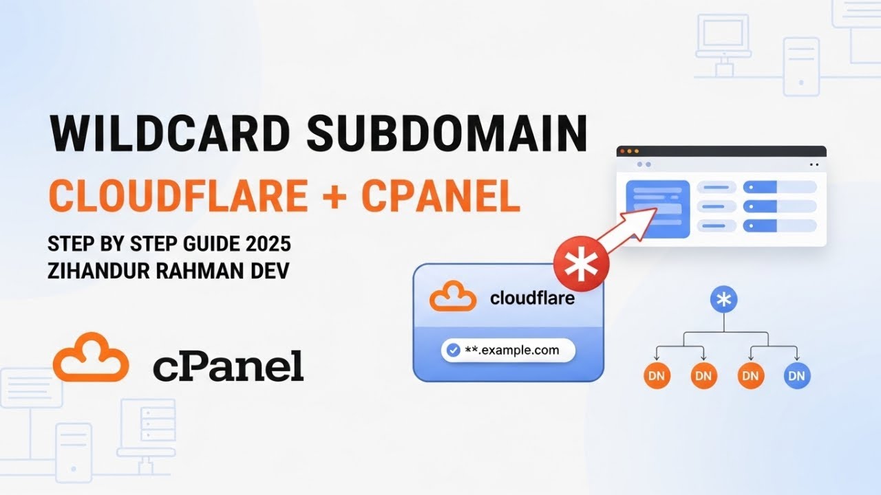 How to Create Wildcard Subdomain in Cloudflare & cPanel | Step-by-Step ...