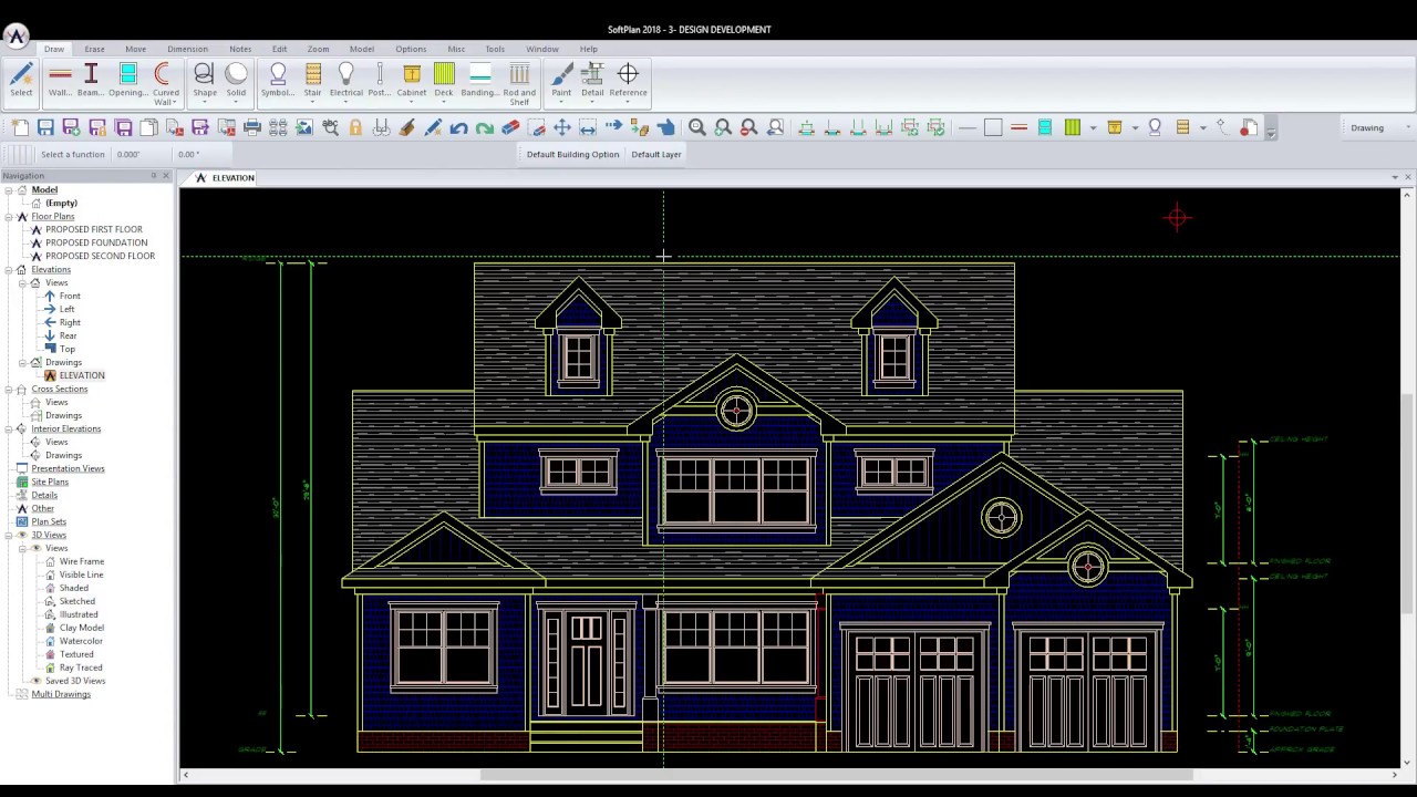 SoftPlan 2018 Elevations - YouTube