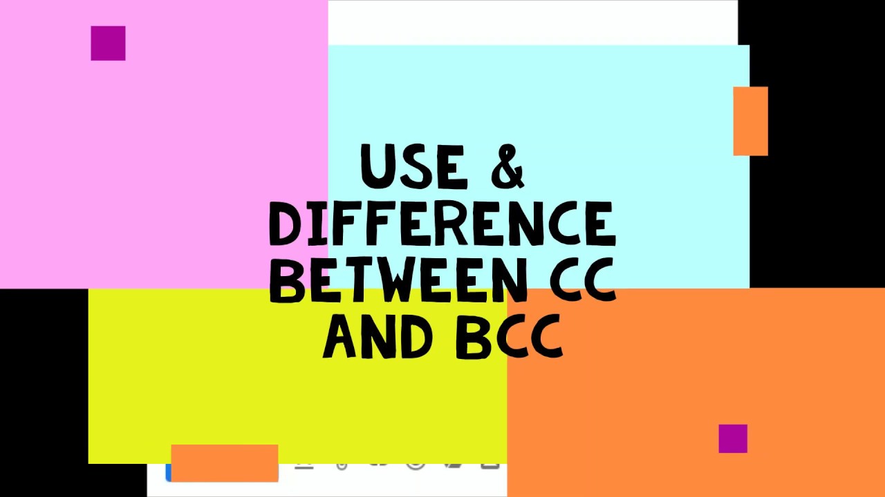 Use of CC and BCC - YouTube