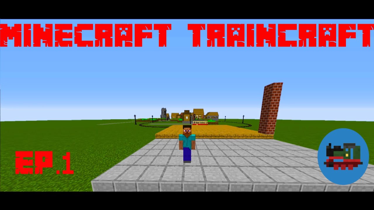 Minecraft Traincraft 1.díl-Stavba železniční stanice - YouTube