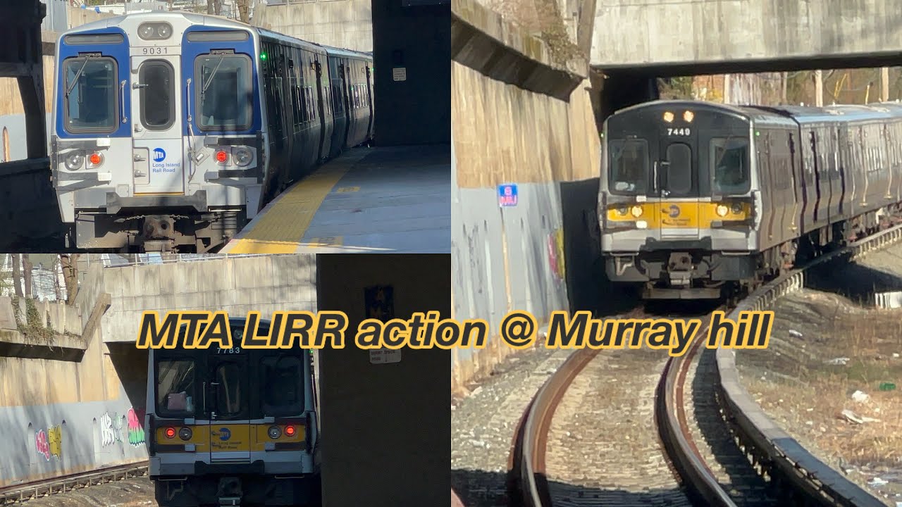 MTA LIRR action @ Murray hill (M7,M9) - YouTube