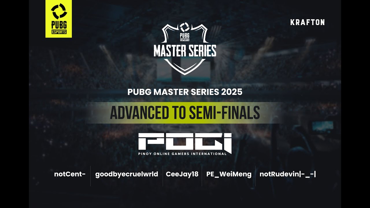 PUBG Master Series 2025 - Phase 2 - YouTube