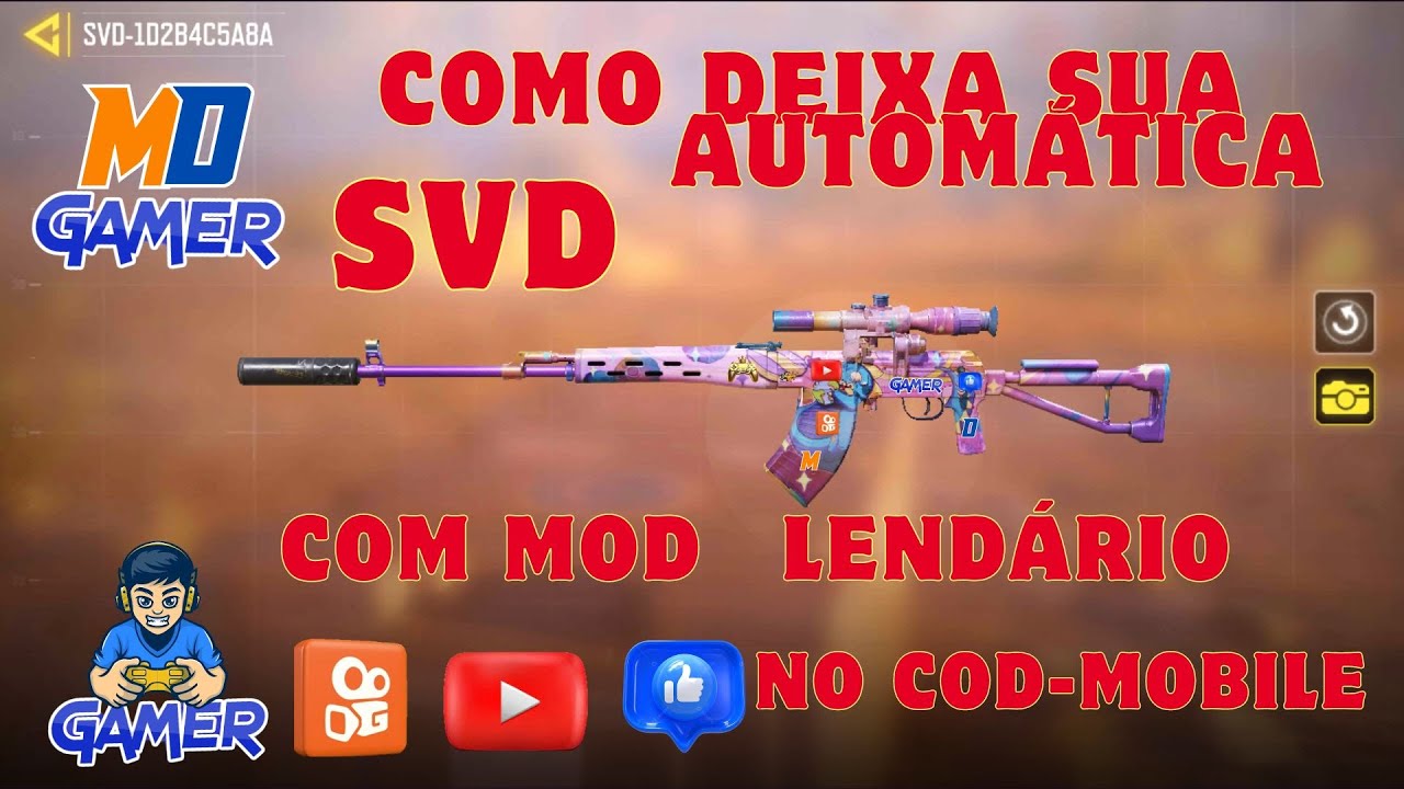 🔴COMO DEIXAR SUA SNIPER SVD AUTOMÁTICA NO COD-MOBILE - YouTube