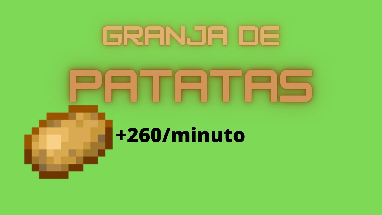 Granja de patatas minecraft java - YouTube