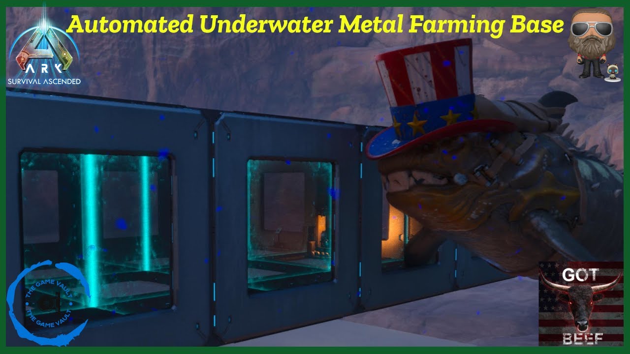 Ark Survival Ascended [PS5] Automated Underwater Metal Farming Base ...