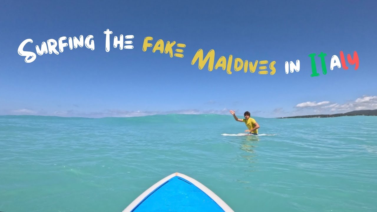 POV Surfing the fake Maldives in Italy - YouTube