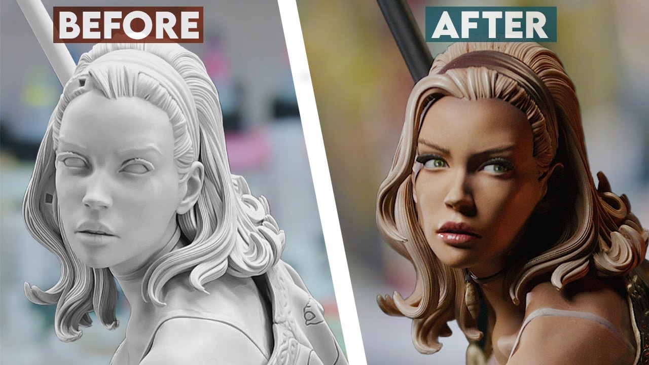 Painting the Pulp Vixens Mr. Sin Sideshow Premium Format Figure 😍 - YouTube