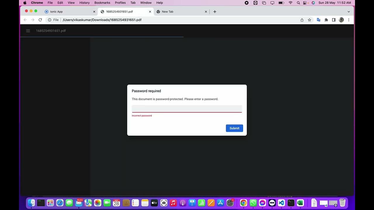 how to use pdfmake library in ionic capacitor app to download pdf with password - YouTube